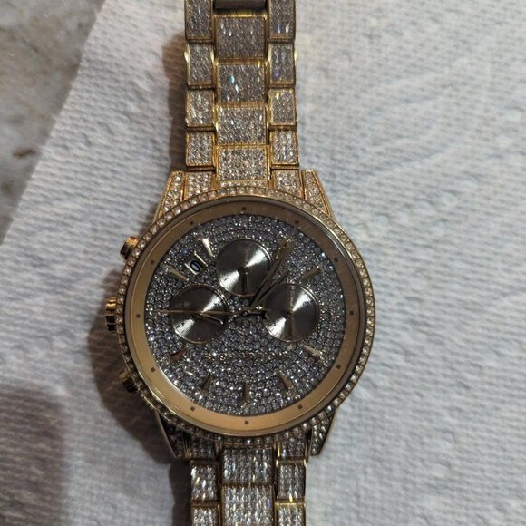 Michael Kors | Accessories | Michael Kors Gold Glitz Watch | Poshmark